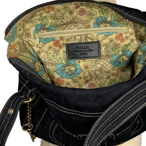 Fossil | Bags | Fossil Back Brushed Canvas Shoulder Bag | Poshmark